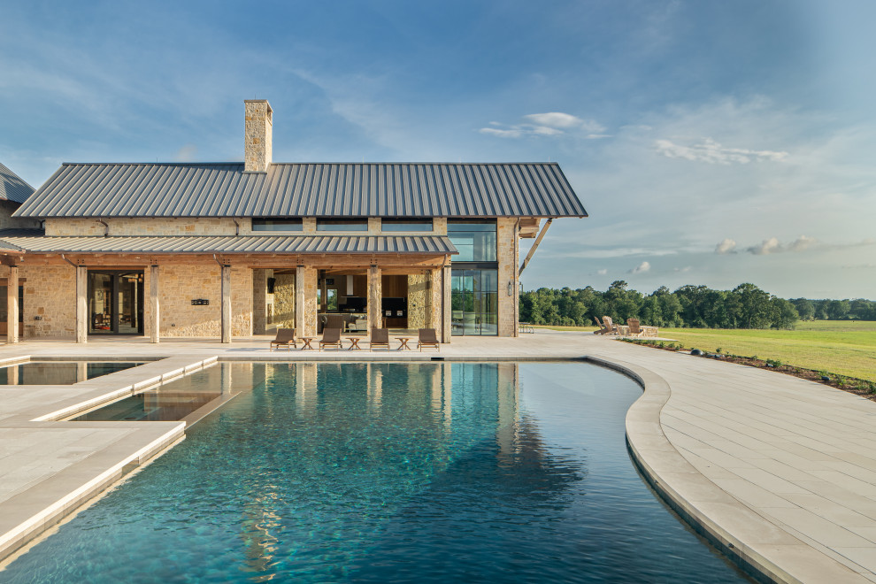 Texas Ranch - Farmhouse - Pool - Dallas - by Farmer Payne Architects ...