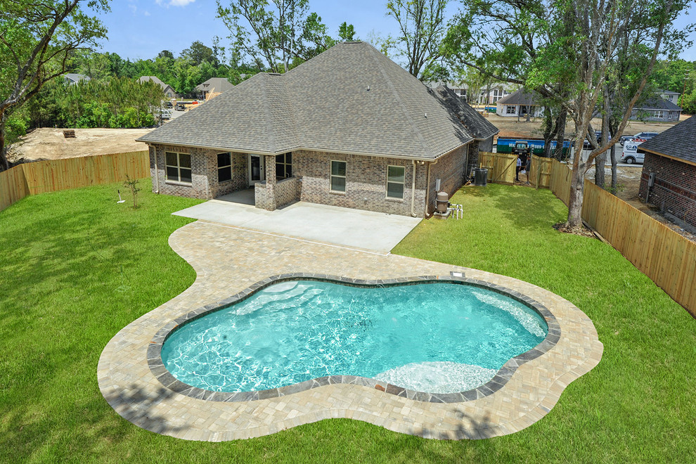 The Alton Elevation A - Traditional - Pool - Other - by Elliott Homes ...
