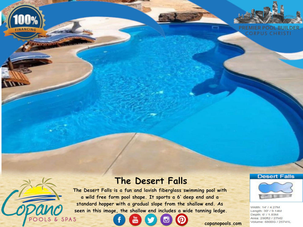 The Desert Falls - Modern - Pool - Austin - by Copano Pools & Spas | Houzz