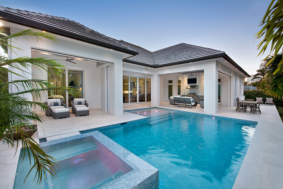 The Neapolitan - Transitional - Swimming Pool & Hot Tub - Miami - by ...