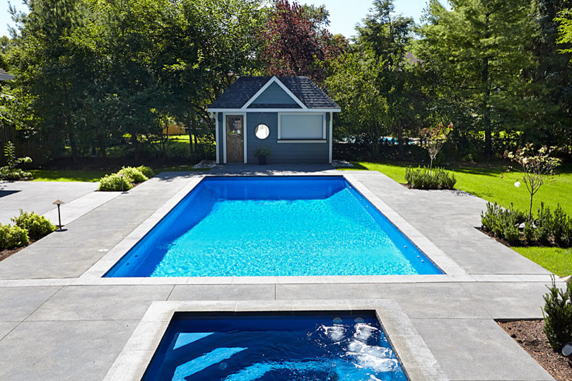 The Retreat- Custom Vinyl Lined Pool - Traditional - Pool - Toronto ...
