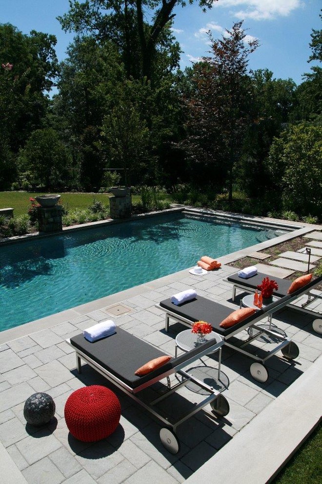 Three Fountain Pool & House - Modern - Pool - DC Metro - by Studio Z ...