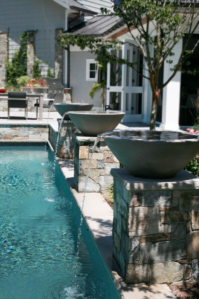 Three Fountain Pool & House - Modern - Pool - DC Metro - by Studio Z ...