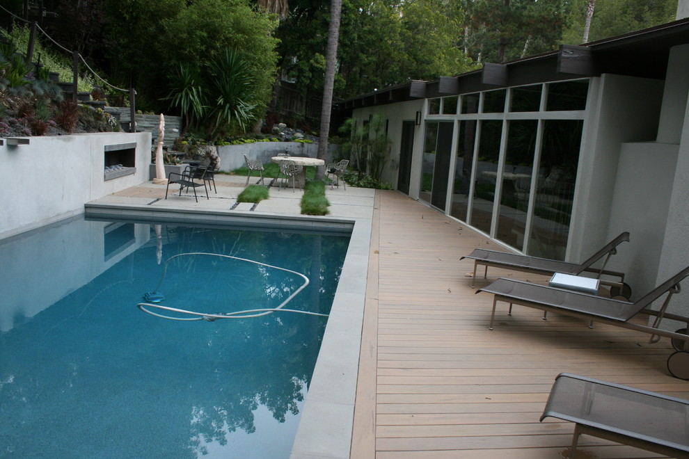 Timber Tech Composite pool deck. - Contemporary - Pool - Los Angeles ...
