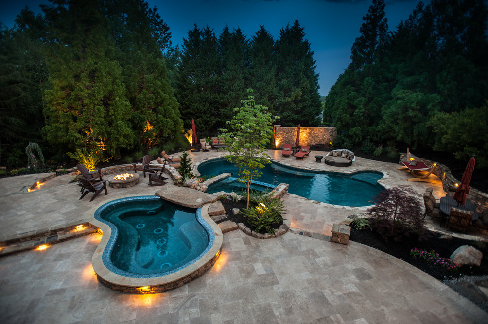 Timeless Backyard Full Remodel - Farmhouse - Pool - Atlanta - by ...