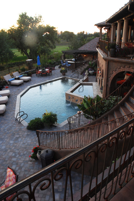 Timnath Residence Pool and Patio - Traditional - Pool - Denver - by ...