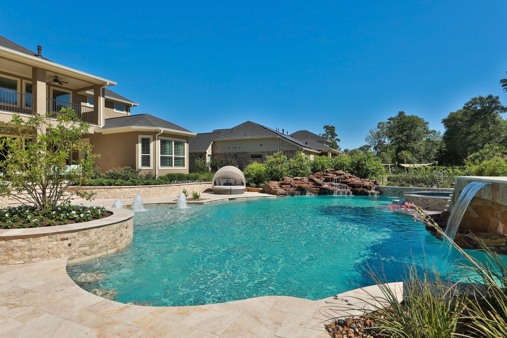 Tomball Backyard Oasis - Pool - Houston - by Wamhoff Design | Build | Houzz