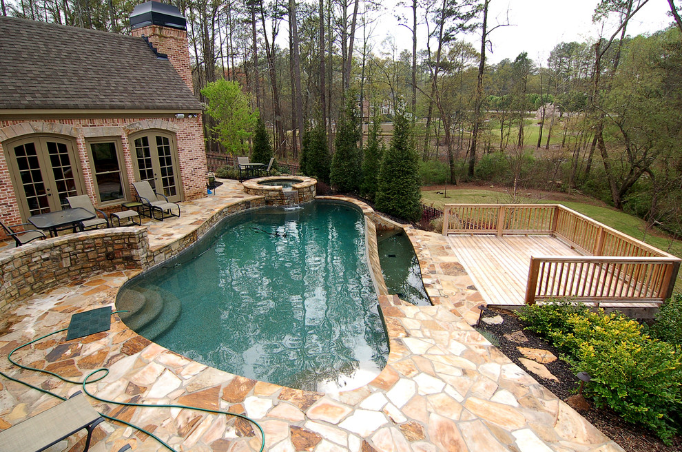 Traditional Brick Home Design - Traditional - Pool - Orange County - by ...