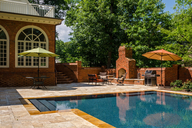Traditional Outdoor Living Space - Traditional - Pool - Richmond - by ...