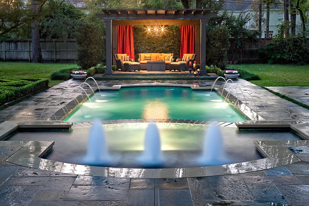 Traditional Pool and Landscaping - Traditional - Pool - Houston - by ...
