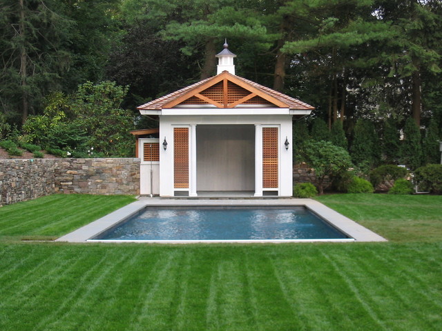 Traditional Pool House - Traditional - Pool - New York - by RCCM, INC ...
