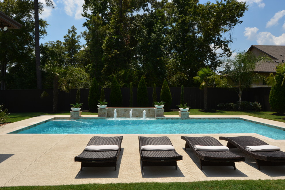 Traditional yet Modern Pool - Modern - Pool - Houston - by Cali pools ...