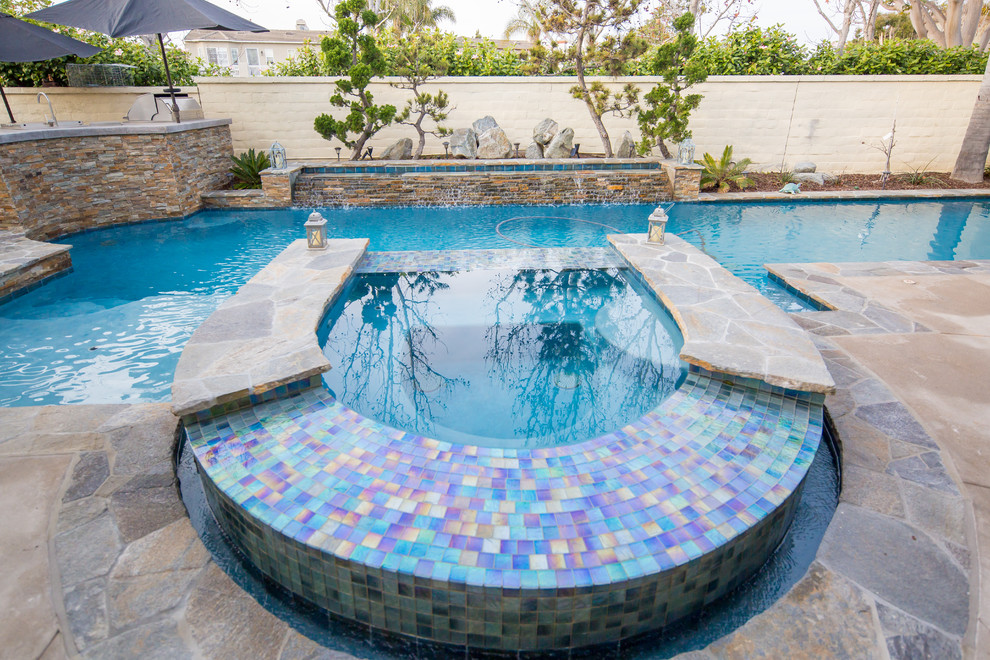 Tran - Contemporary - Pool - Orange County - by Swan Pools Southern ...