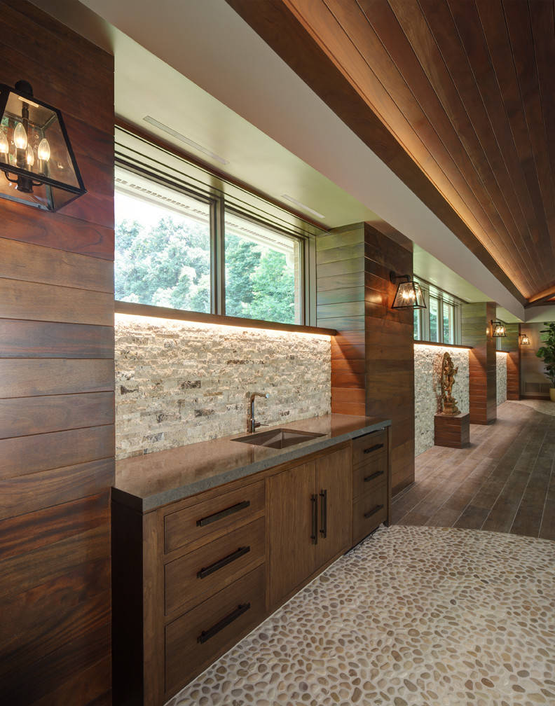 We Can Dream: Dive Into This Zen Pool House With Rustic Flair