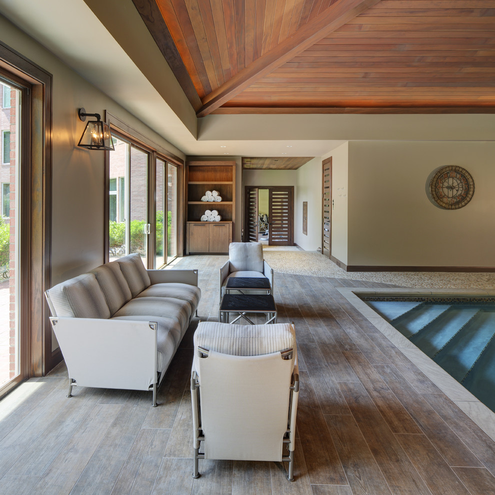 Tranquil Pool House - Contemporary - Pool - Cleveland - by W Design ...