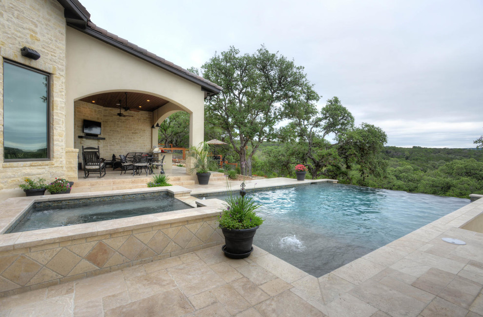 Transitional Elegance in Cordillera Ranch - Transitional - Pool ...