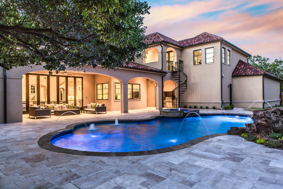 Transitional Family Home - Transitional - Pool - Dallas - by Platinum ...
