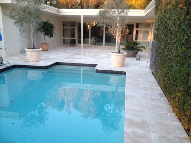 Travertine - Mediterranean - Pool - Central Coast - by Modern Tiles ...