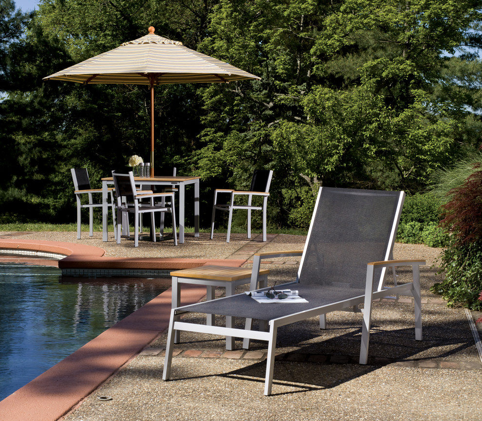 Travira Chaise Lounge on Pool Deck - Contemporary - Pool - Louisville ...