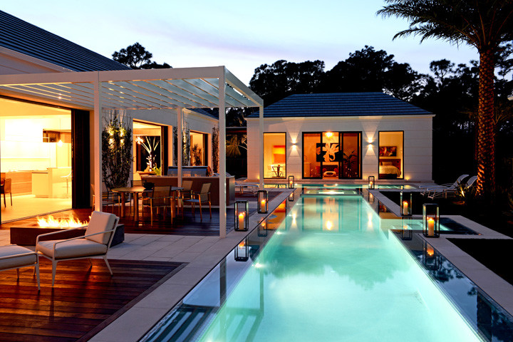 Trellis / Pergolas - Contemporary - Pool - Miami - by Coastal Screen ...