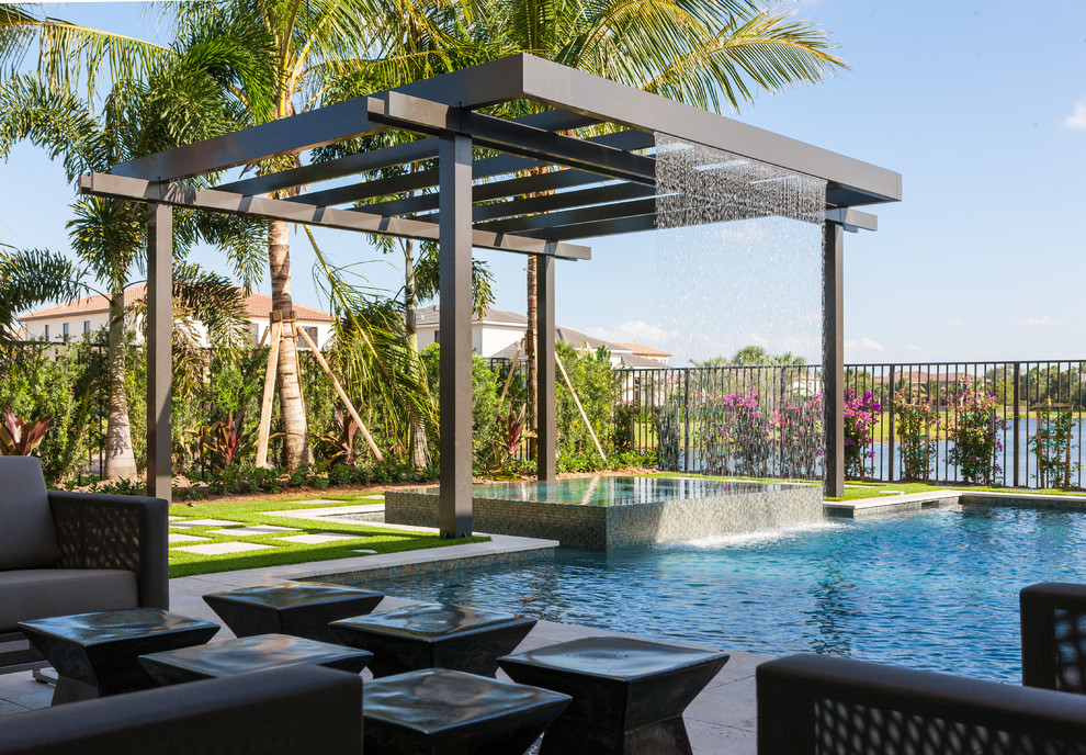 Trellis / Pergolas - Contemporary - Swimming Pool & Hot Tub - Miami ...