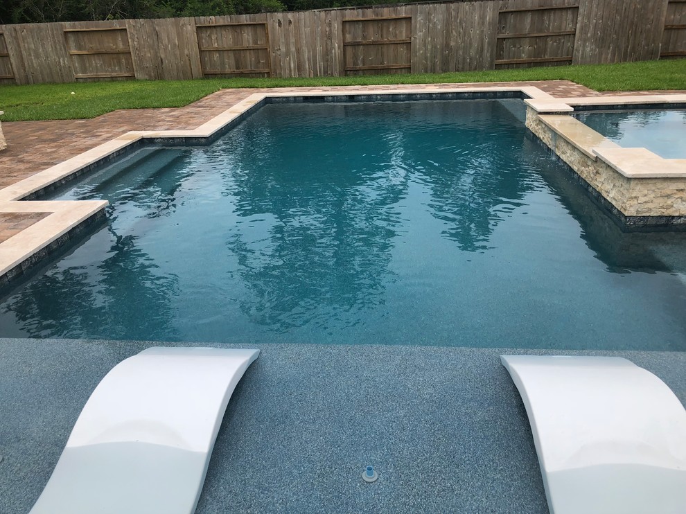 Trinidad Pool - Traditional - Pool - Houston - by Carnahan Landscaping ...