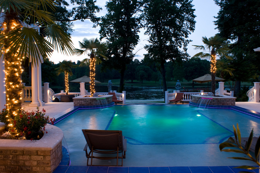Tropical Pool Paradise - Traditional - Pool - Raleigh - by Tim Knowles ...