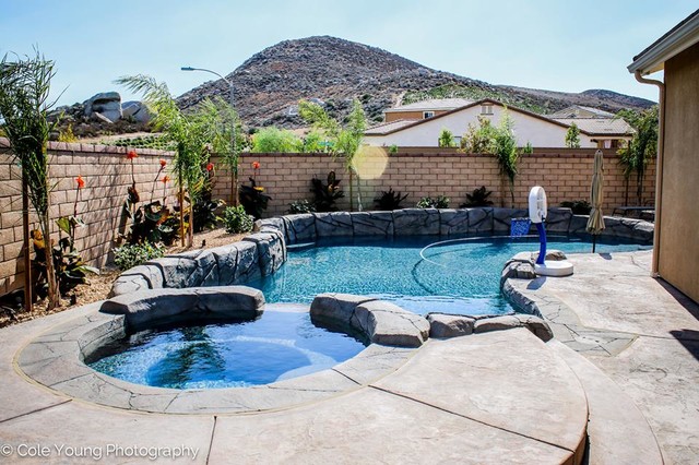 Tropical Rock swimming Pools - Traditional - Pool - Los Angeles - by A ...