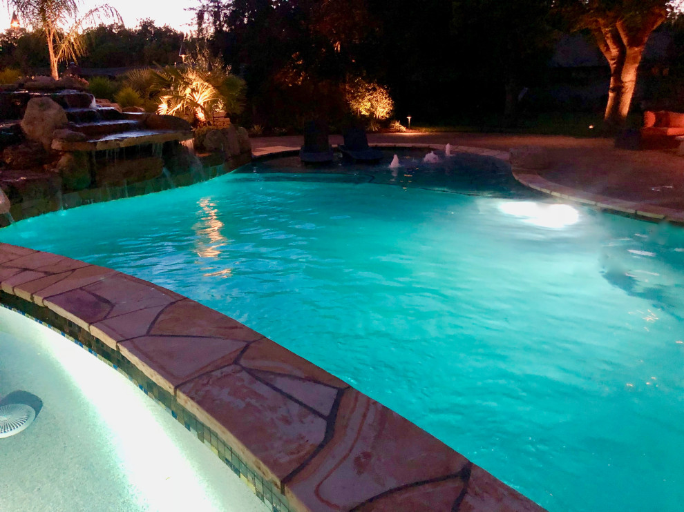 Tropical Vacation Pool And Landscape - Tropical - Pool - San Francisco - by Garden Lights ...