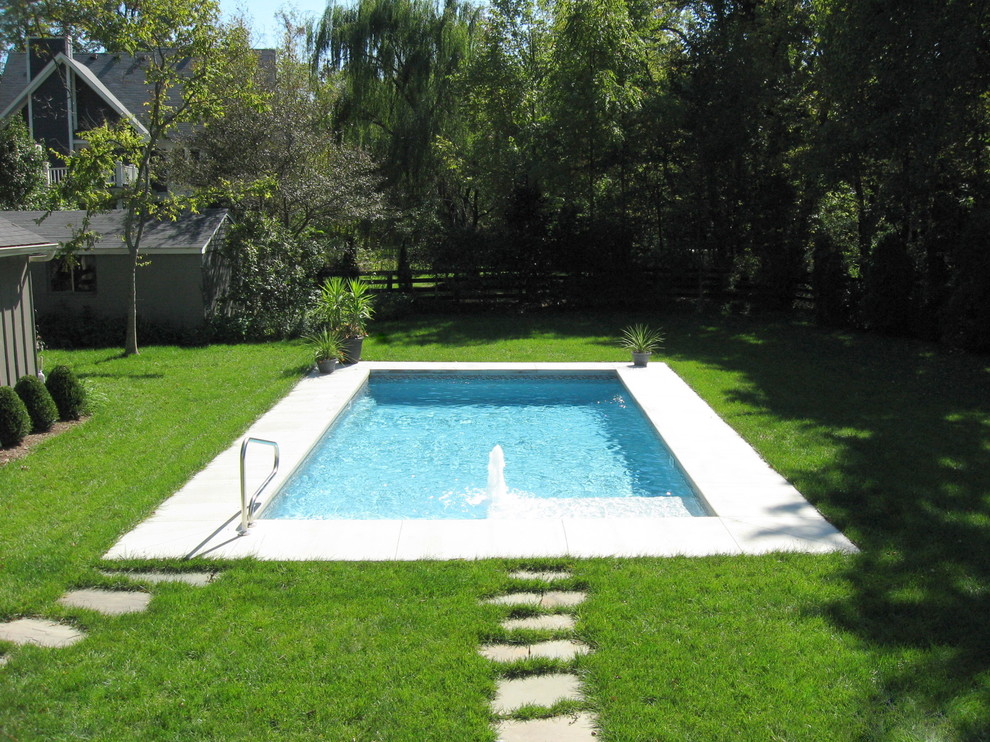 True Rectangle Vinyl Liner Pool - Traditional - Pool - Louisville - by ...
