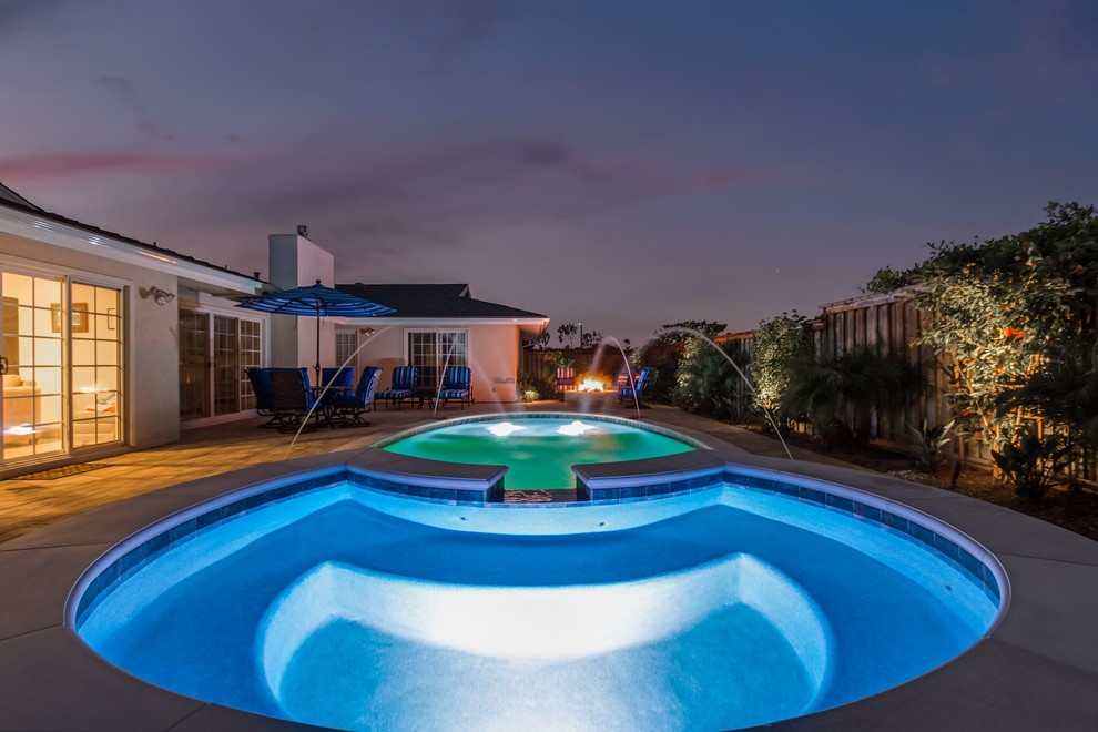Twilight at Newport Beach Home - Transitional - Pool - Orange County ...