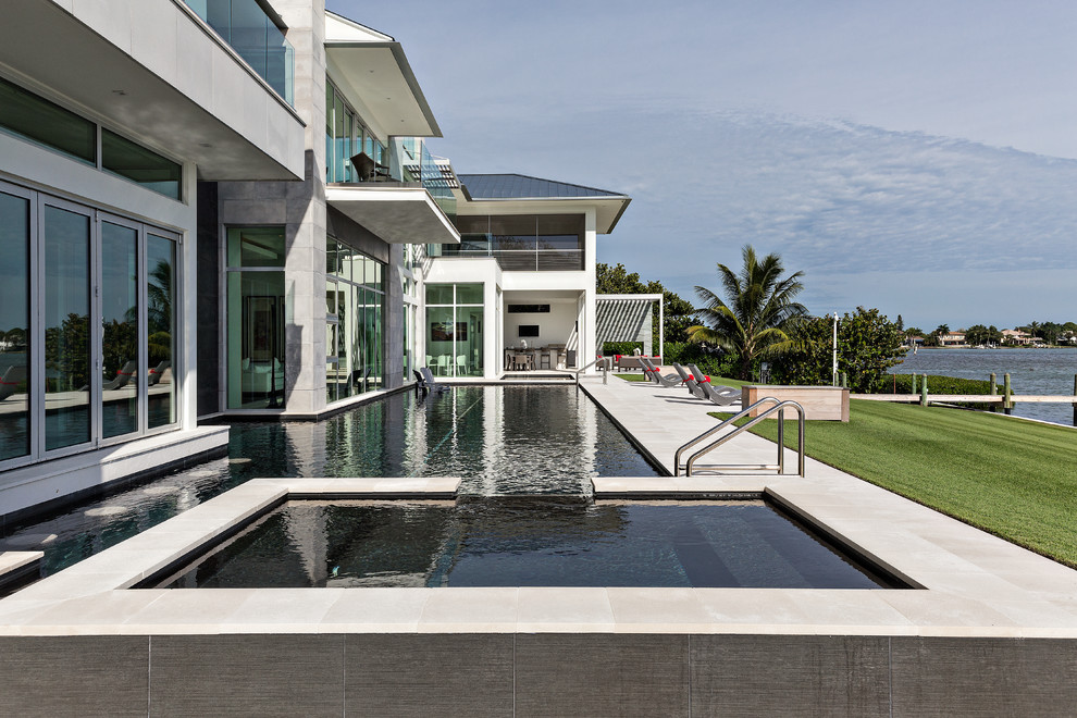 Ultra Modern Jupiter Riverfront Estate - Contemporary - Pool - Miami ...