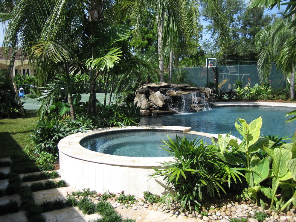Understated Outdoor Makeover - Tropical - Pool - Miami - by David Font ...