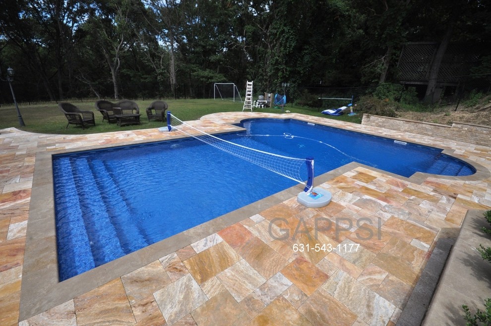 Unique, Attractive & Functional T-Shape Pool Design by Gappsi - Pool ...
