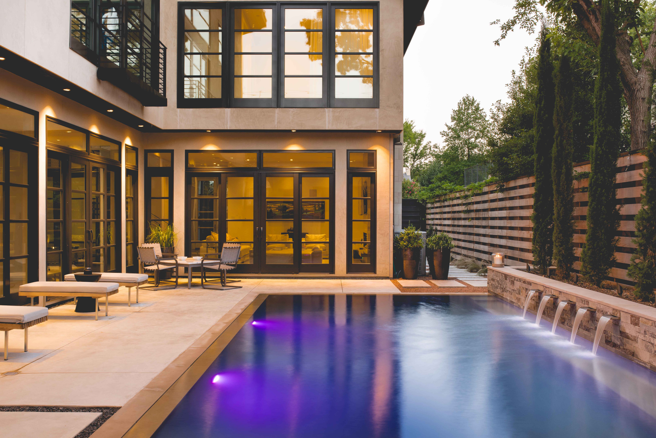 Mediterranean House Plans Enclosed Courtyard Pool