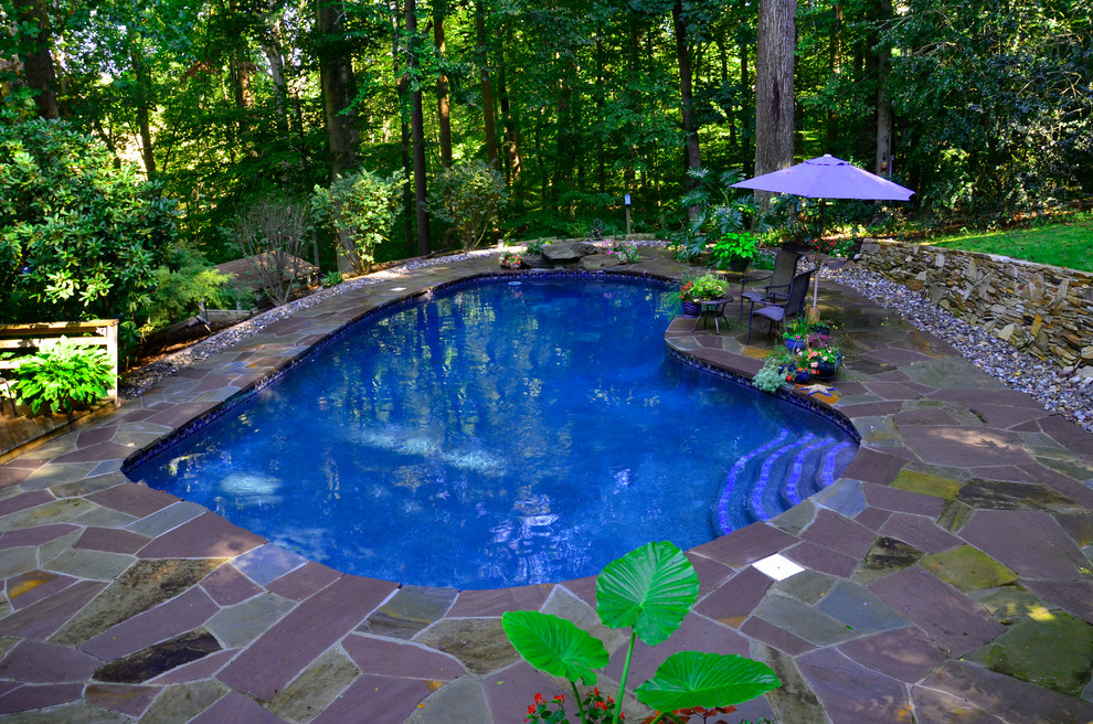 Upper Marlboro Flagstone Pool Patio - Pools - Washington, D.C. - von ...