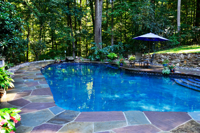 Upper Marlboro Flagstone Pool Patio - Piscine - Washington, D.C. - par ...