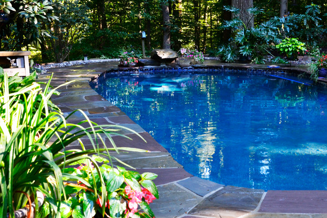 Upper Marlboro Flagstone Pool Patio - Piscina - Washington D. C. - de ...