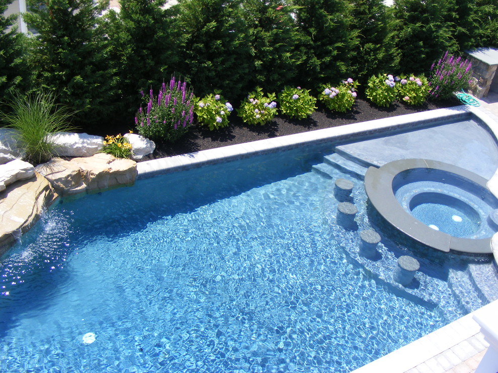 USA POOLS custom built gunite pool - Traditional - Pool - Philadelphia ...
