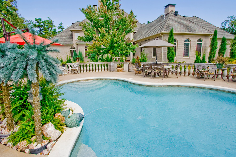 Valley Falls Oasis Pool - Tropical - Pool - Little Rock - by 3wire ...