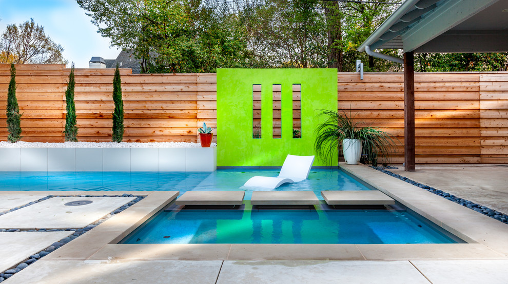 Valley Ridge Modern Pool & Spa - Modern - Pool - Dallas - by Randy ...