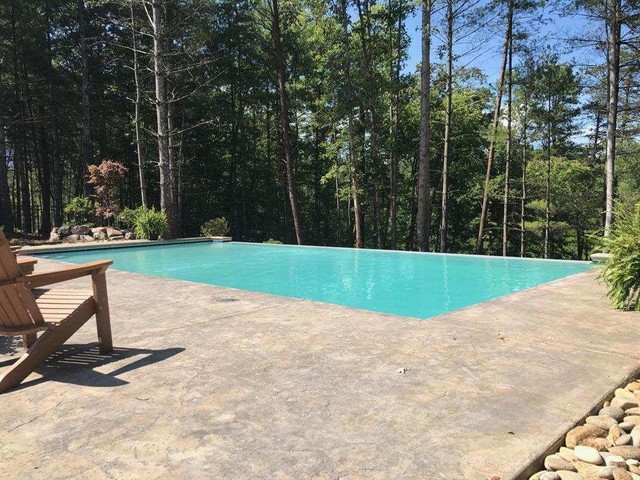 Vanishing Edge Overlooking Lake James - Contemporary - Pool - Other ...