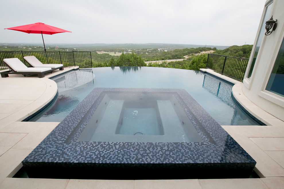 Vanishing Edge With a Modern Twist - Contemporary - Pool - Austin - by ...