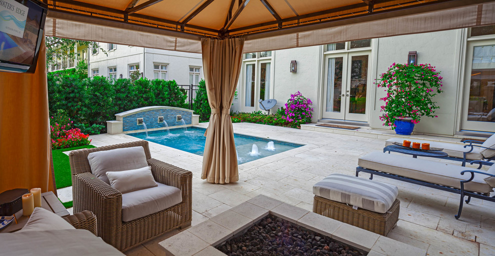 Veranda by the Fountains - Traditional - Pool - Houston - by Water's ...