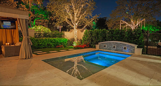 Veranda by the Fountains - Traditional - Swimming Pool & Hot Tub ...