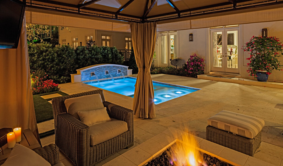 Veranda by the Fountains - Traditional - Pool - Houston - by Water's ...
