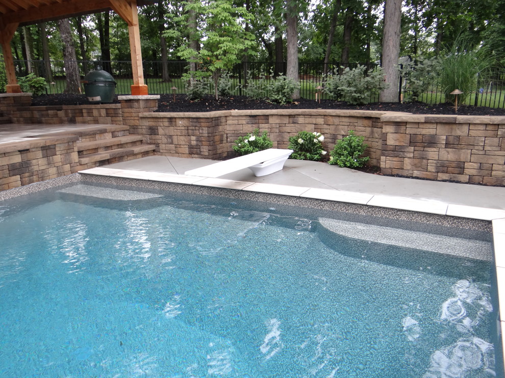 Vinyl Liner Custom Rectangle Cottleville, MO - Contemporary - Pool - St ...