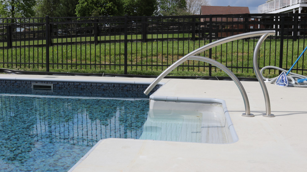 Vinyl Liner Pool (18 x 36) with Slide - Modern - Pool - Other - by ...