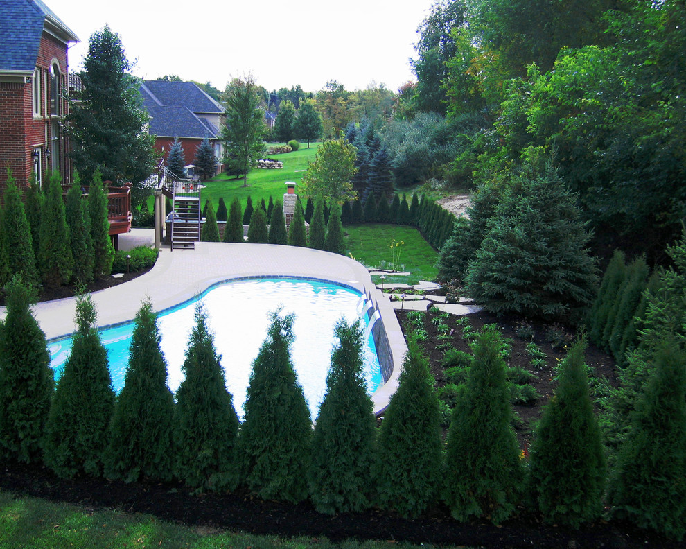 Washington Township Custom Swimming Pool with Elevation - Pool ...