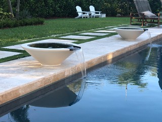 Water bowls - Contemporary - Pool - Miami - by Custom Watershapes | Houzz